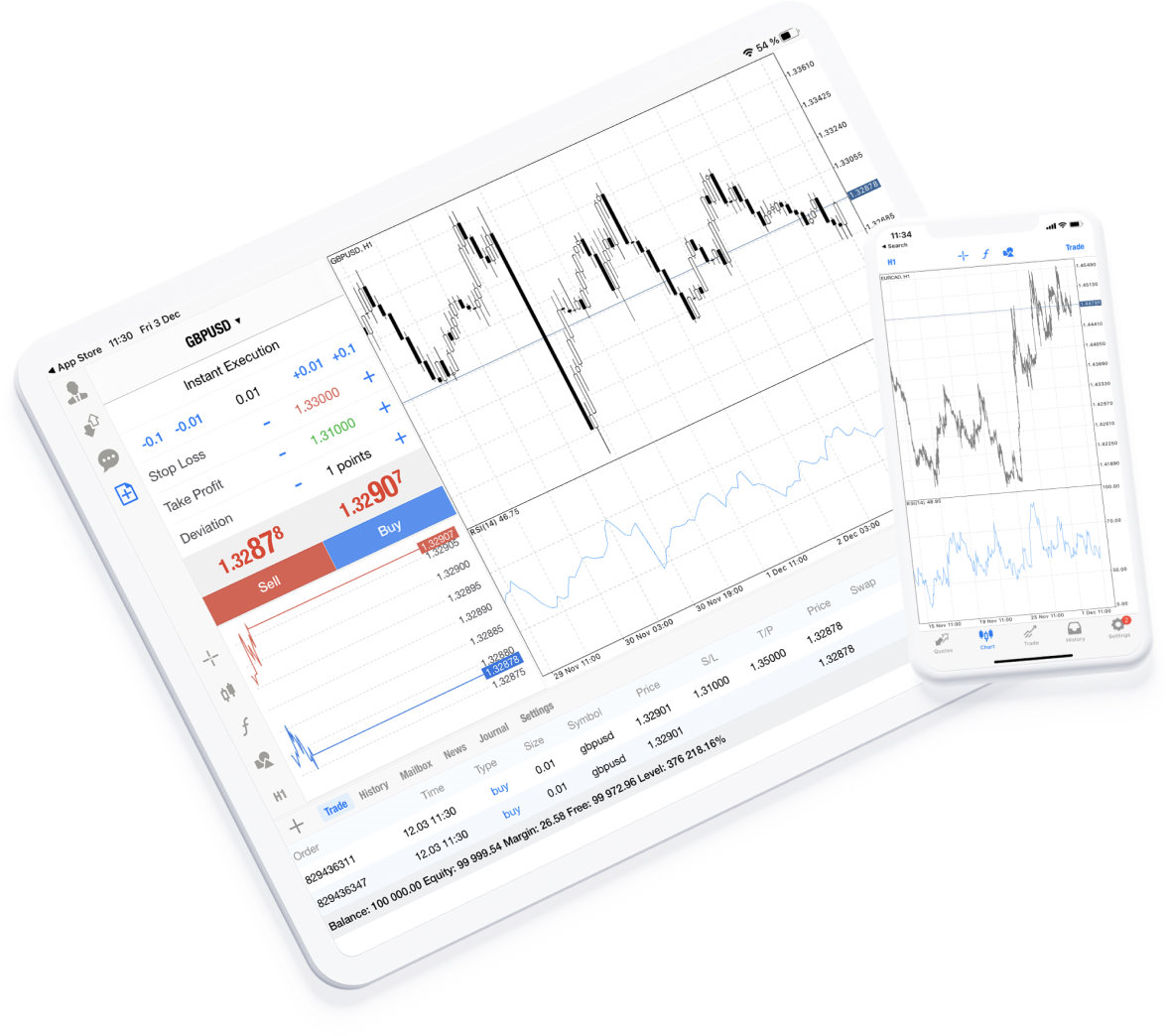 下载 MetaTrader 4 PC，Phone，iPad 和 Android